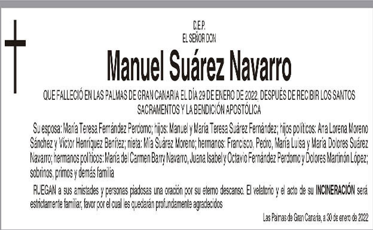 Manuel Suárez Navarro | Canarias7